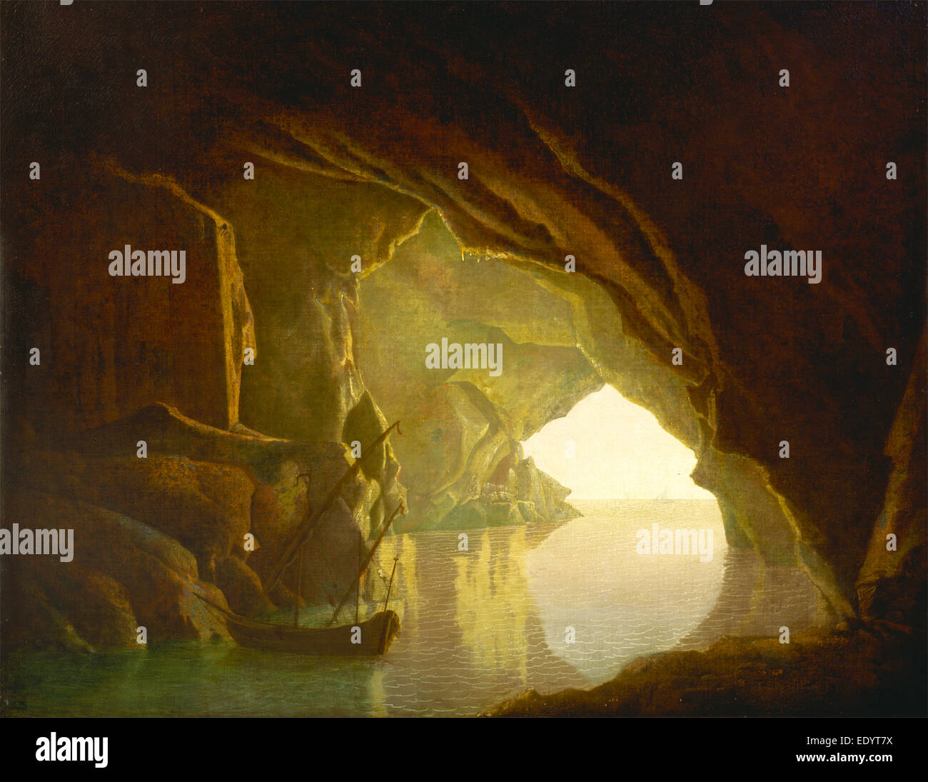 A Grotto in the Gulf of Salerno, Sunset A Grotto in the Gulf of ...