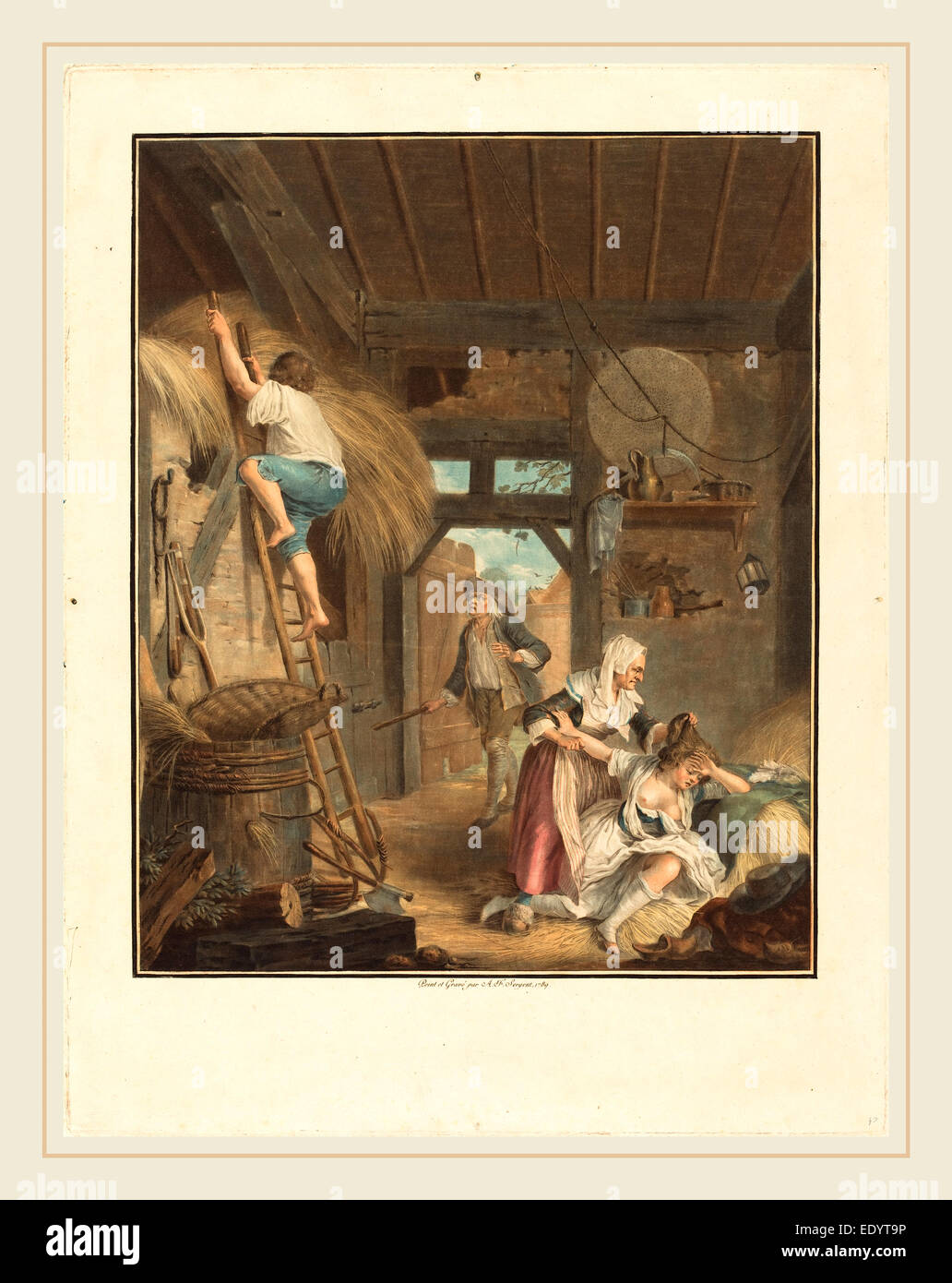 Antoine-François Sergent, French (1751-1847), Il est trop tard, 1789 ...