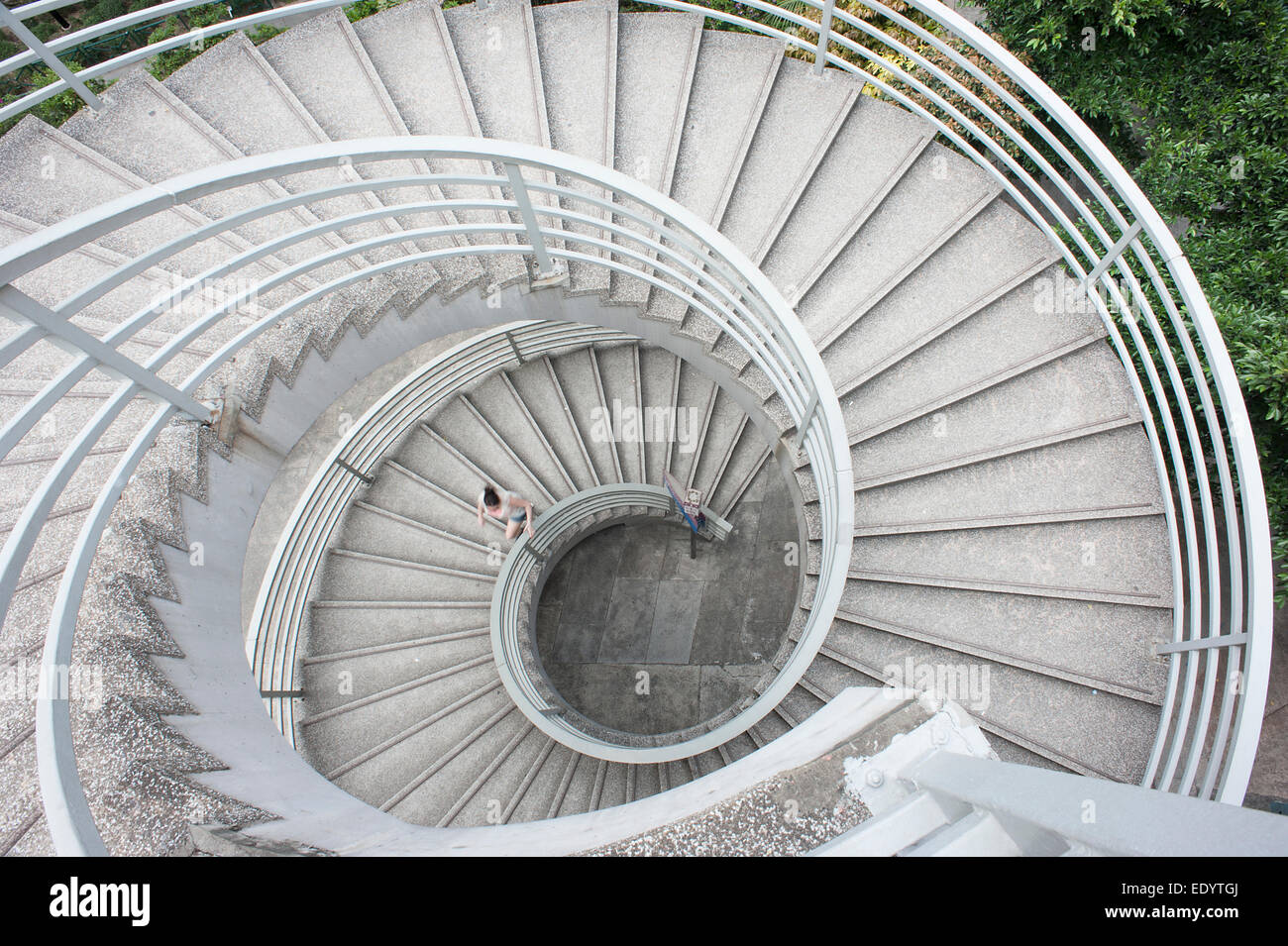 Spiral staircase aerial hi-res stock photography and images - Alamy