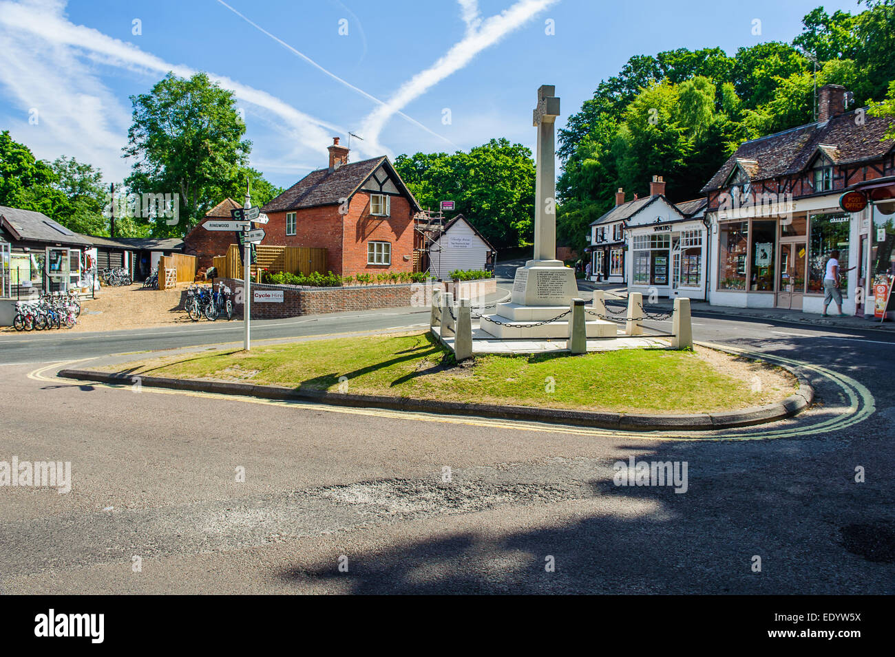 Burley village hi-res stock photography and images - Alamy
