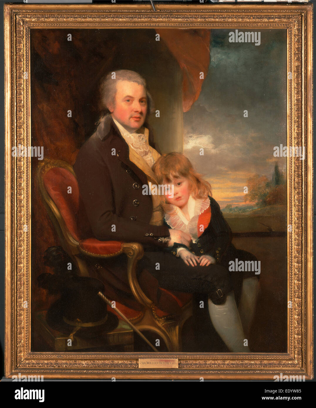 Edward George Lind and His Son, Montague, Sir William Beechey, 1753 ...