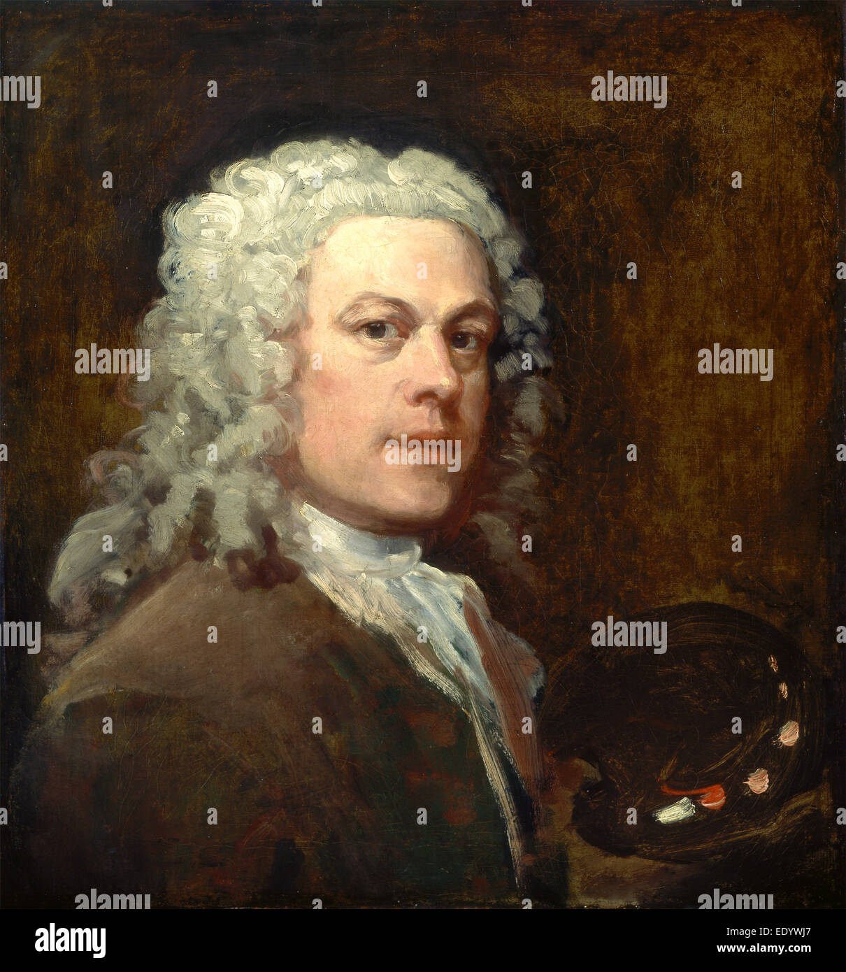 William Hogarth Self Portrait High Resolution Stock Photography and ...