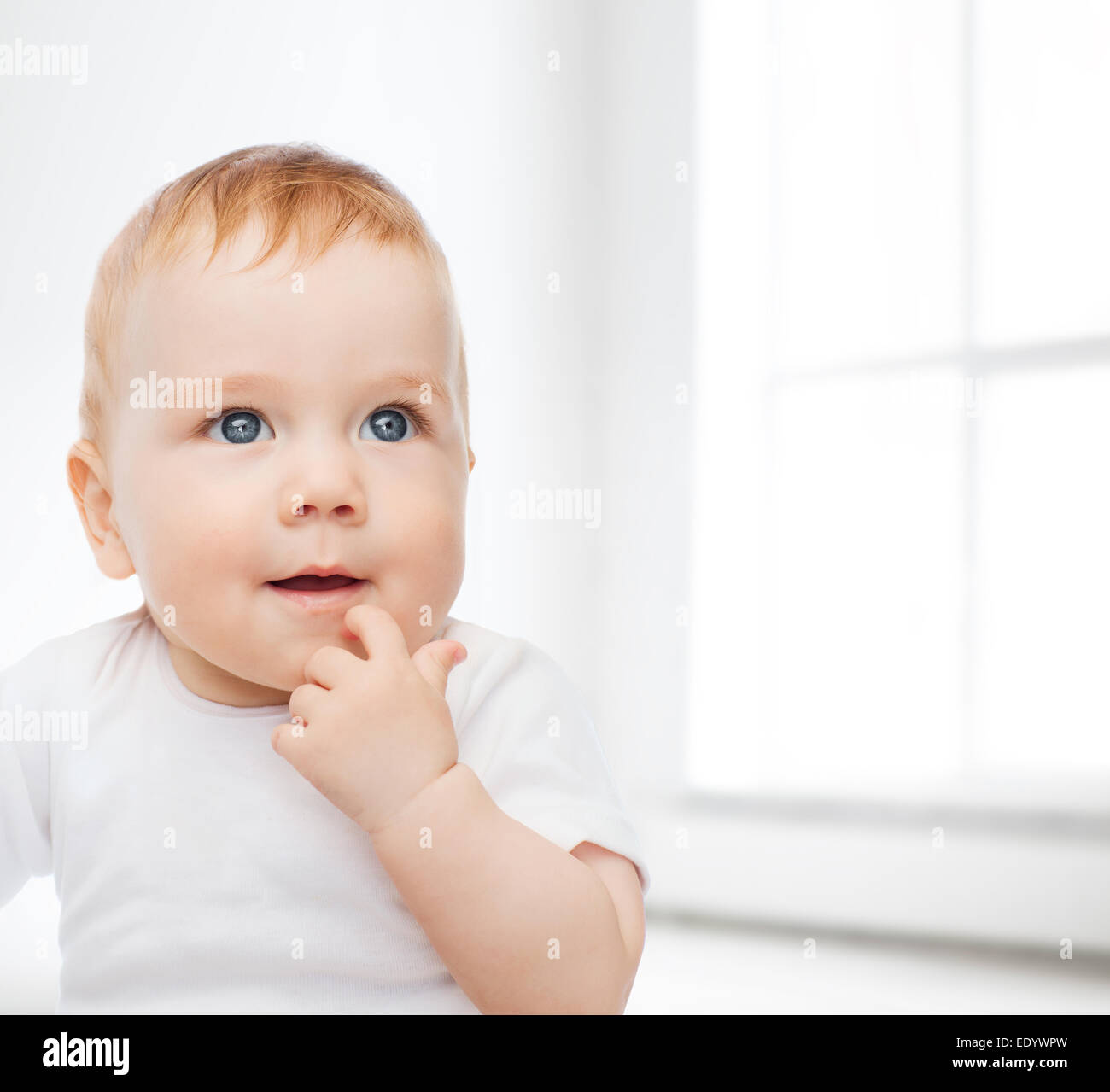 Baby girl wondering hi-res stock photography and images - Alamy
