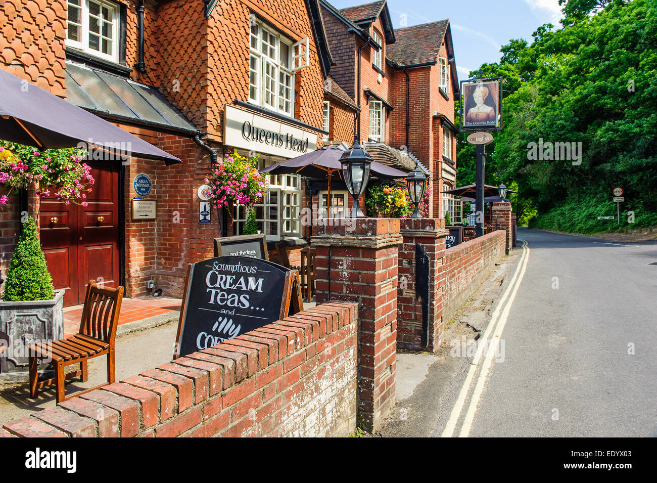 Burley village in the New Forest Stock Photo - Alamy
