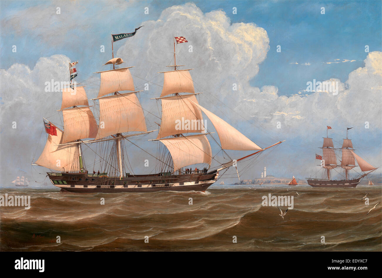 English merchant ship malabar hi-res stock photography and images - Alamy