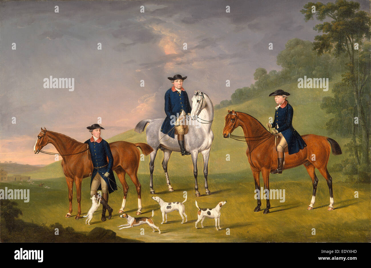 John Corbet, Sir Robert Leighton and John Kynaston with their Horses ...
