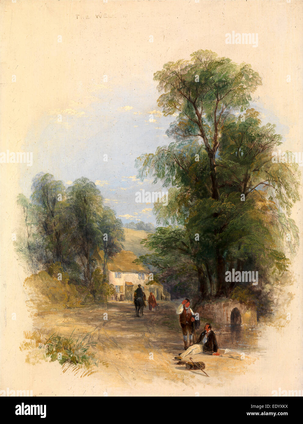 The Well of St. Keyne, Thomas Creswick, 1811-1869, British Stock Photo ...