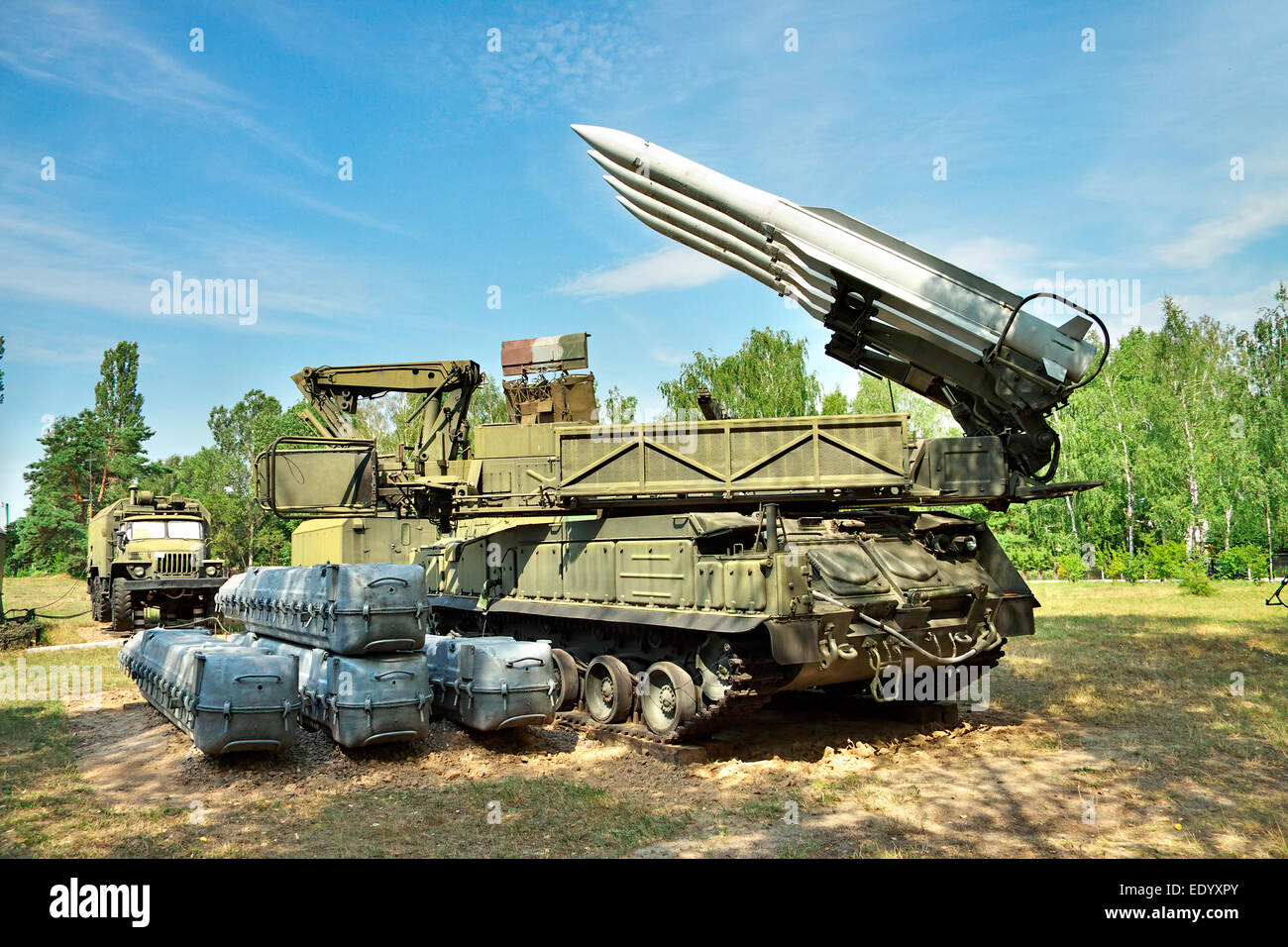 Air defense missile launcher on position Stock Photo - Alamy