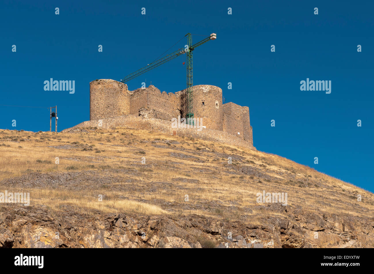 Restoration of the castle at the top of the mountain village of ...