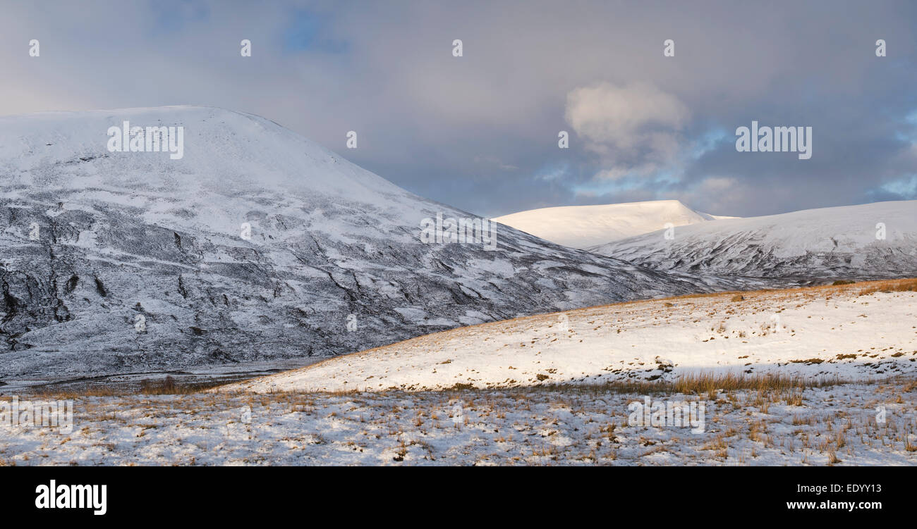 Scottish Highlands covered in winter snow. Scotland Stock Photo - Alamy