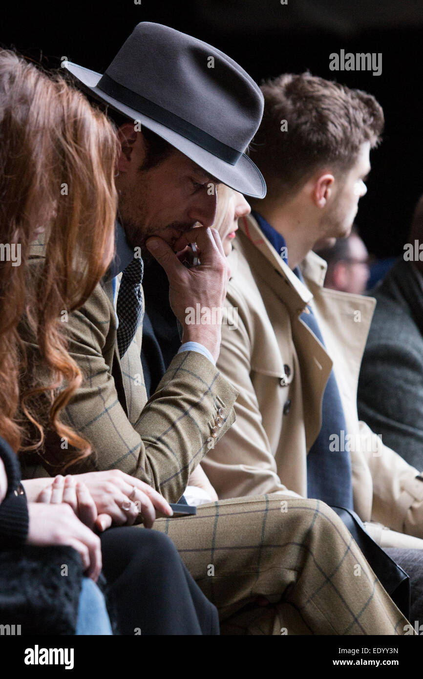 London, UK. 12 January 2015. David Gandy attends the runway show of E ...