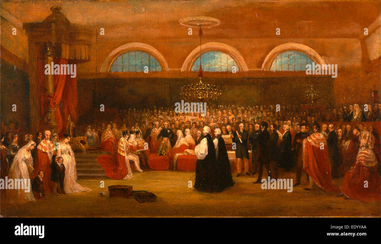 The Passing of the Great Emancipation Act, George Jones, 1786-1869 ...