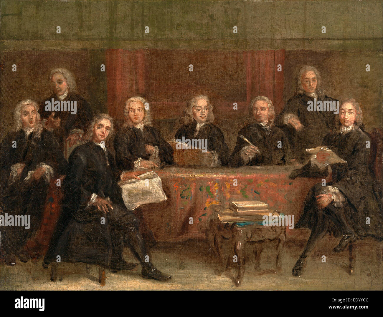 Study for a Group Portrait, Joseph Highmore, 1692-1780, British Stock ...