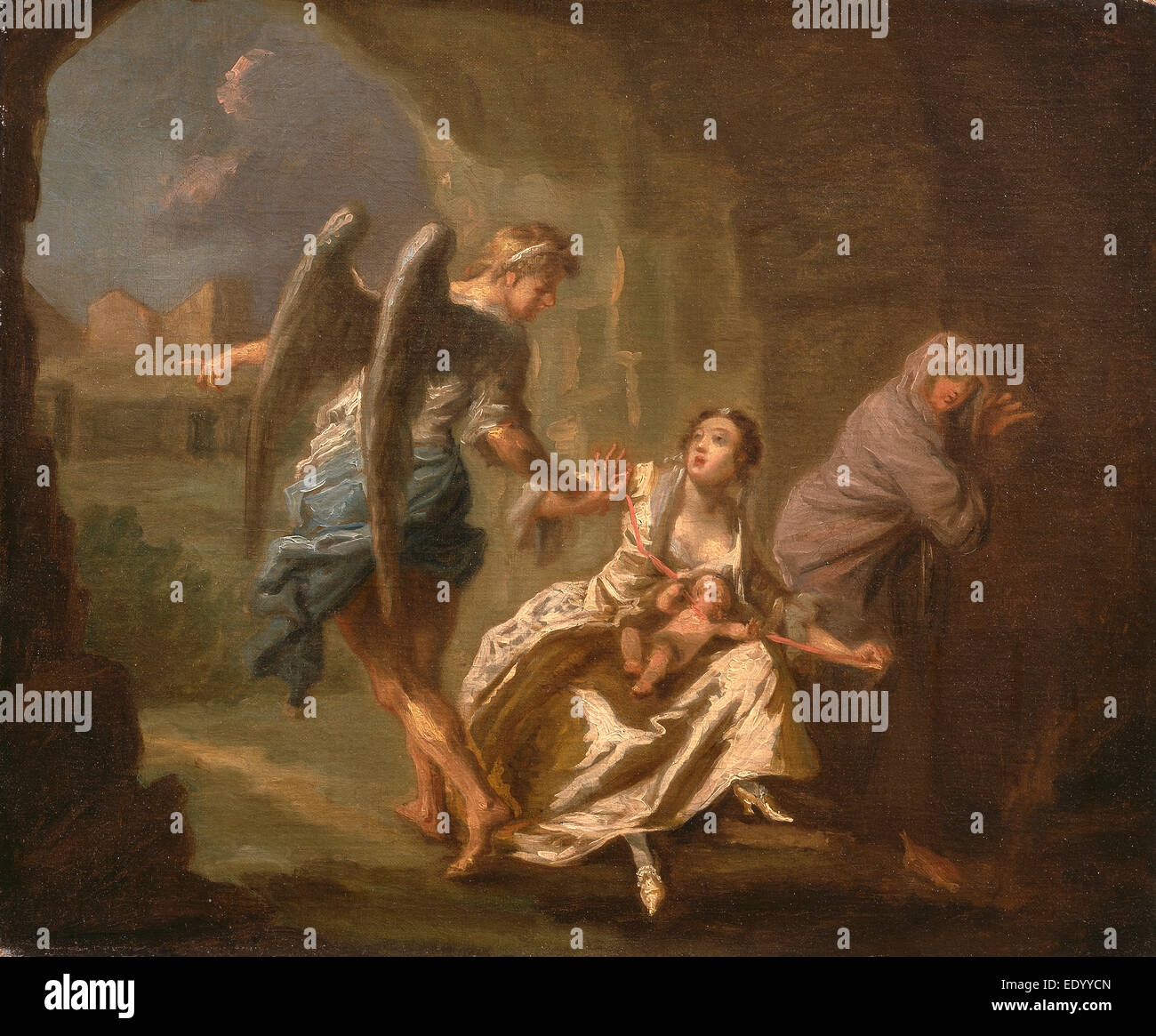 The Angel of Mercy, Joseph Highmore, 1692-1780, British Stock Photo - Alamy