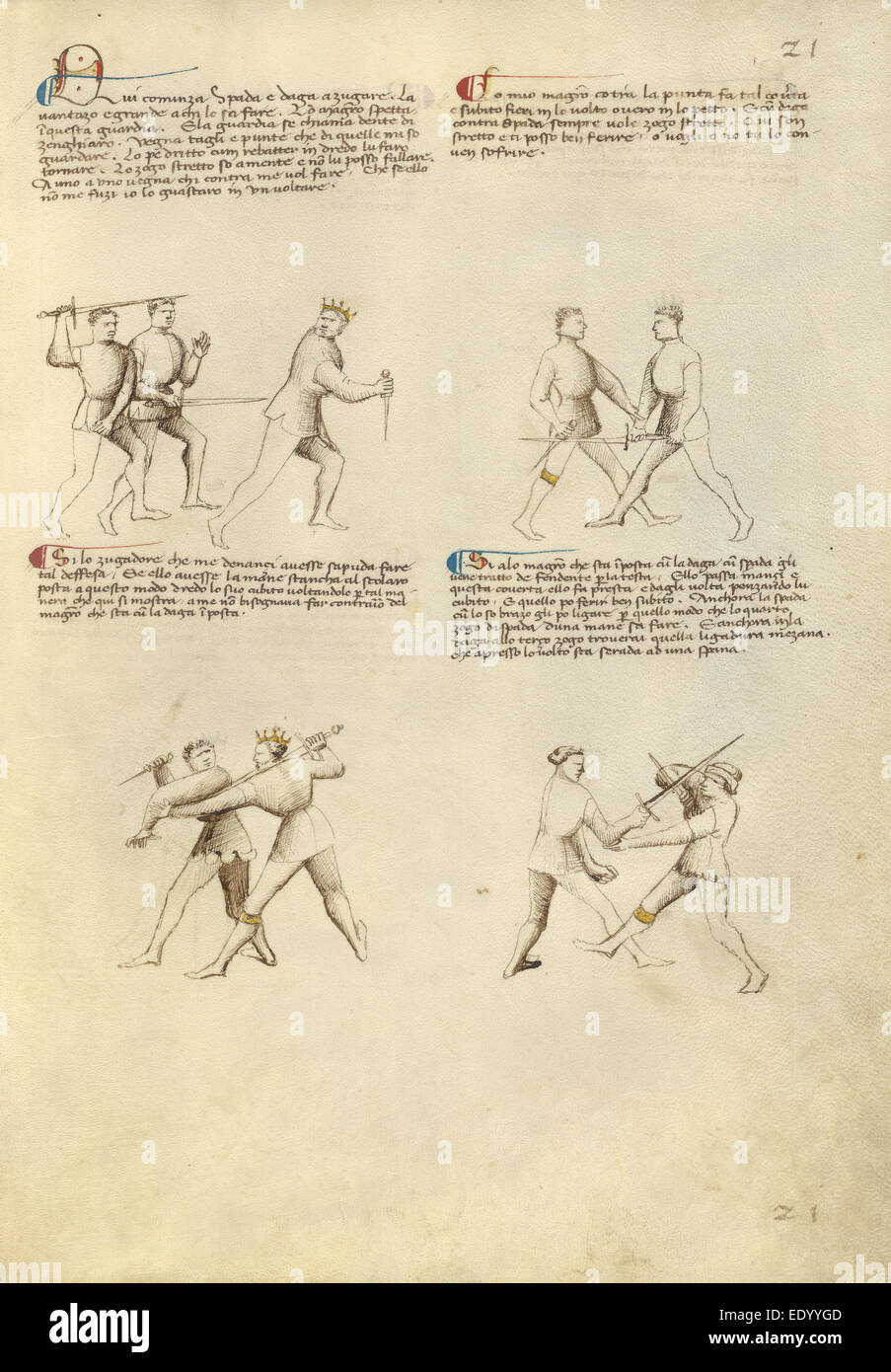 Combat with Dagger and Sword; Fiore Furlan dei Liberi da Premariacco ...