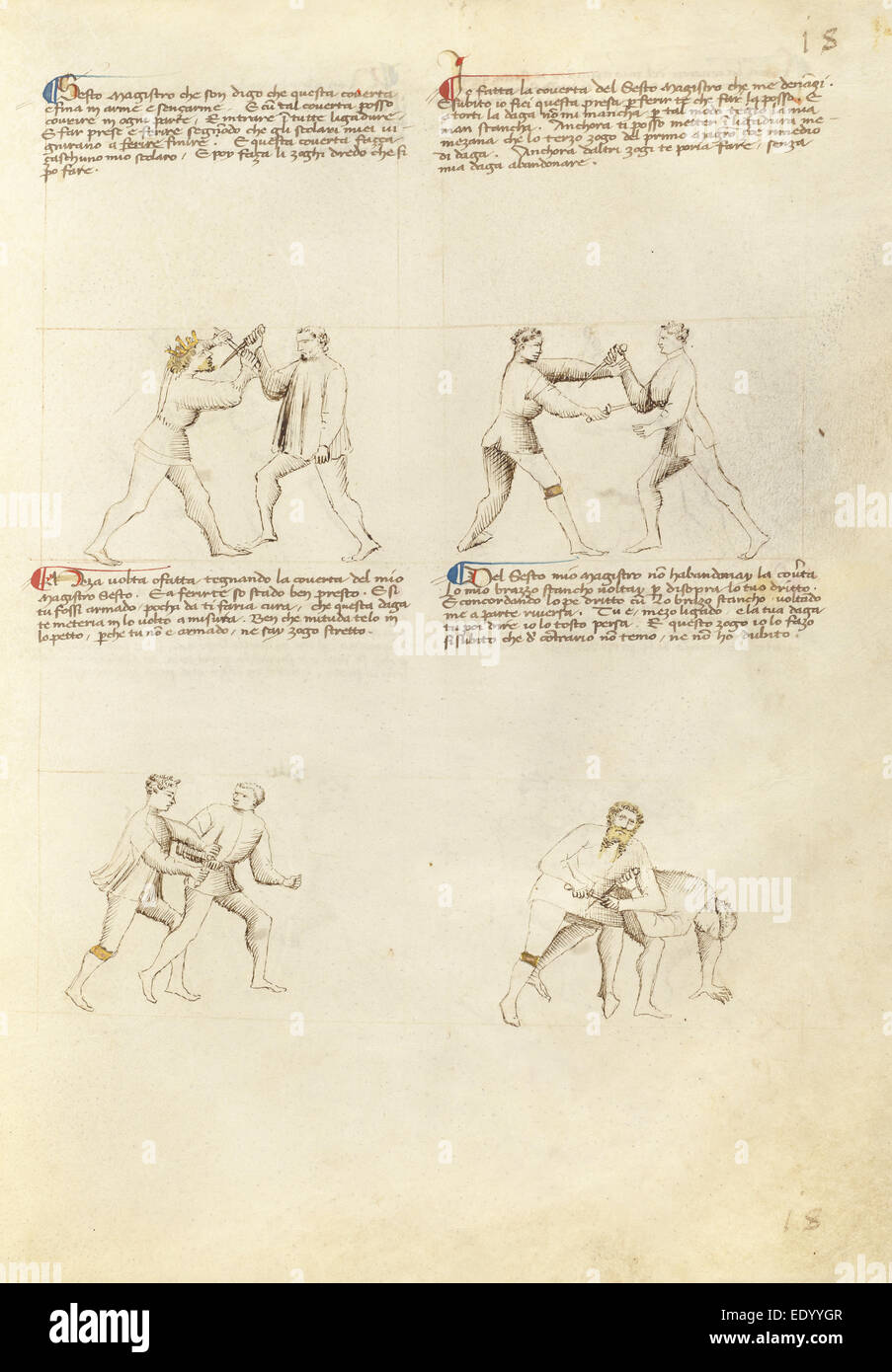 Combat with Dagger; Fiore Furlan dei Liberi da Premariacco, Italian ...