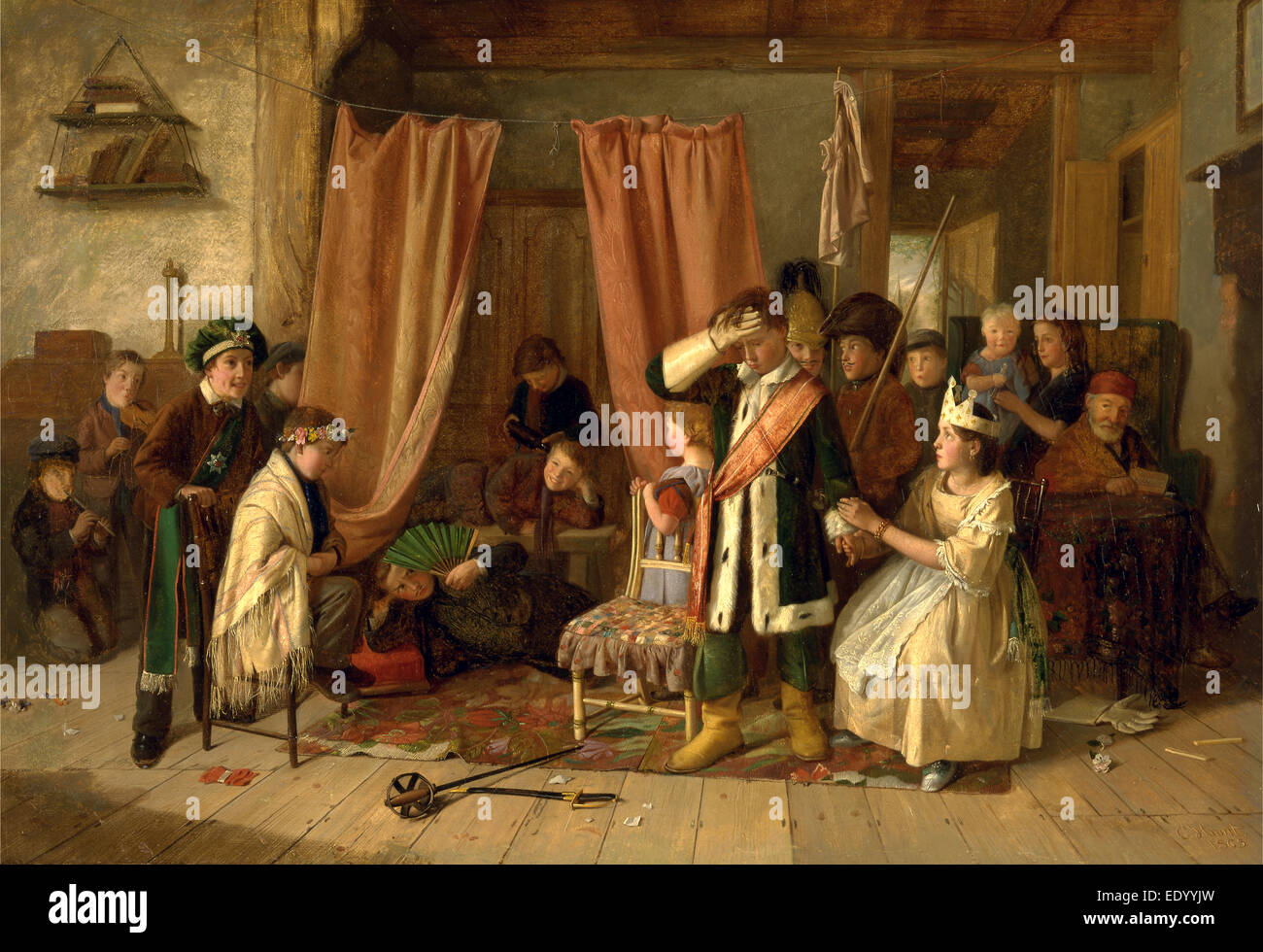 Children Acting the 'Play Scene' from "Hamlet," Act II, Scene ii ...