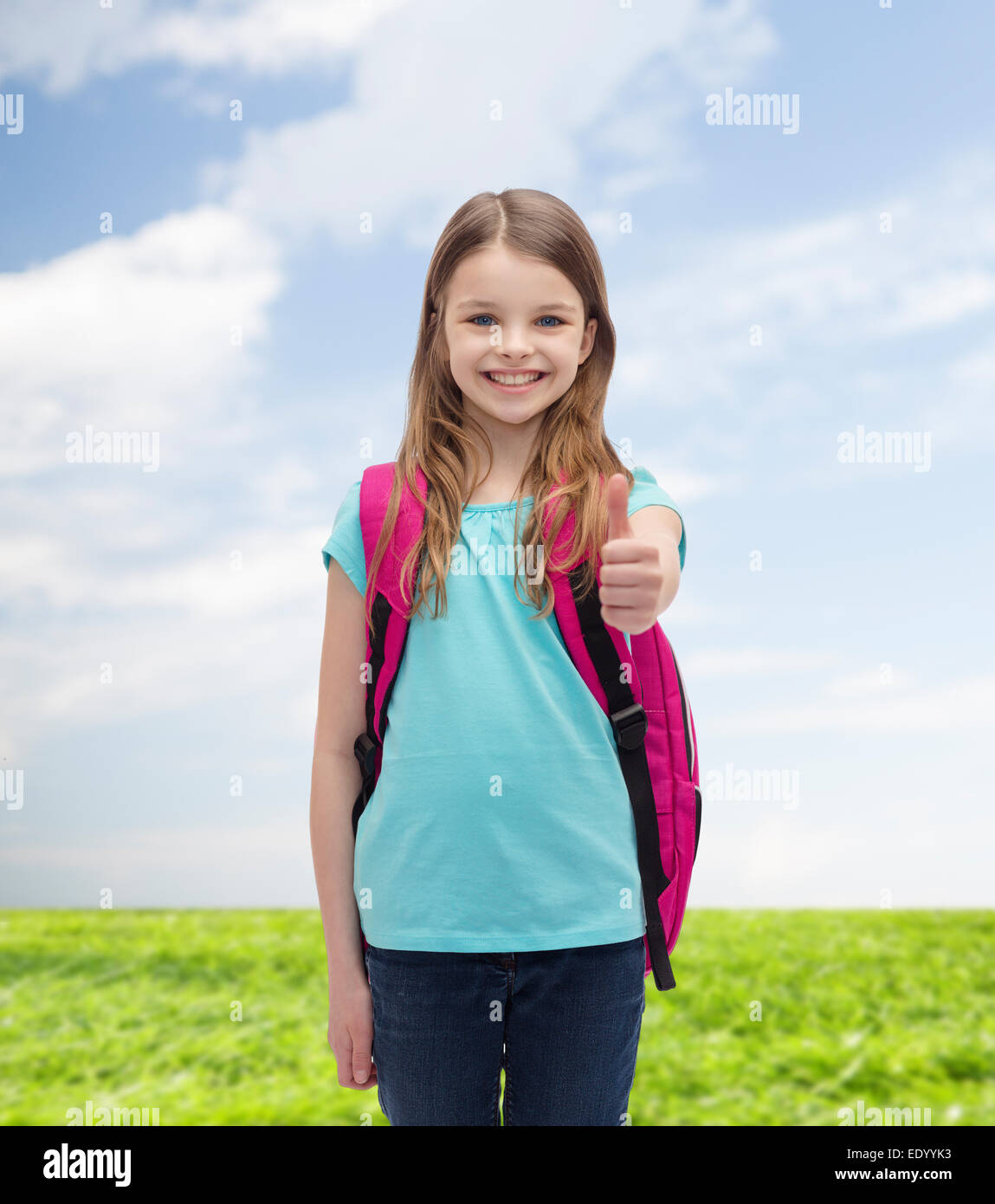 Kid looking up at sky hi-res stock photography and images - Alamy