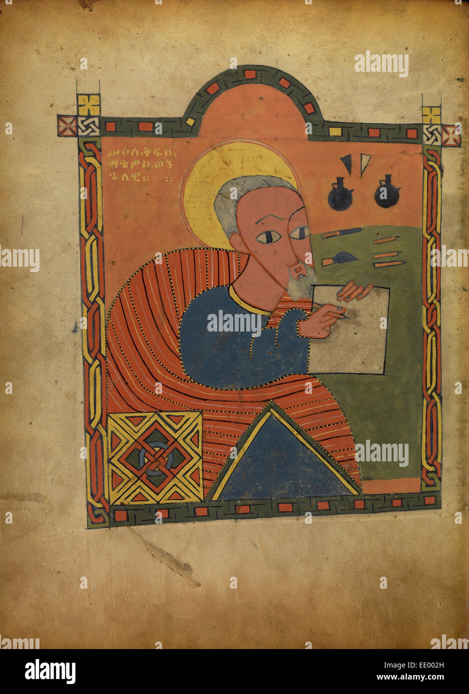 Saint Matthew; Unknown; Ethiopia, Africa; about 1480 - 1520; Tempera on ...
