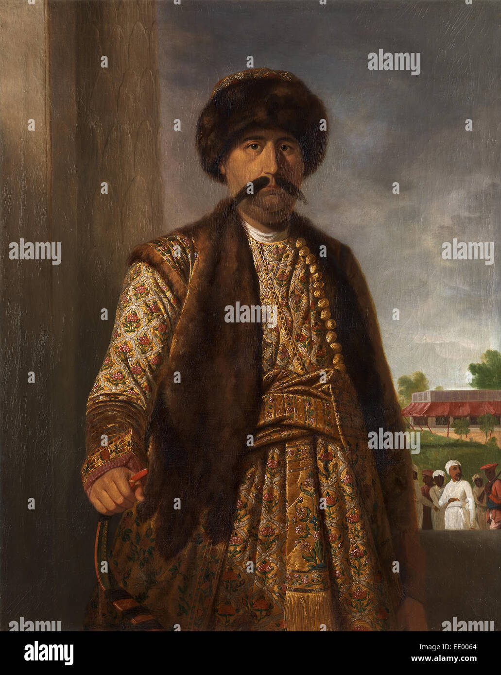 Shuja-ud-daula, Nawab of Oudh Shuja-ud-Daulah, Nawab of Awadh, holding ...