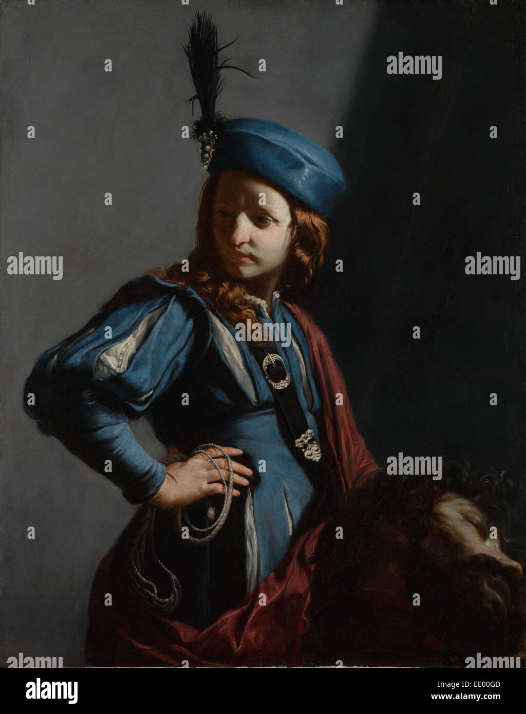 David with the Head of Goliath; Guido Cagnacci, Italian, 1601 - 1663 ...