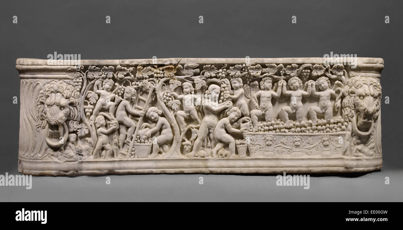 Sarcophagus representing a Dionysiac Vintage Festival; Unknown; 290 ...