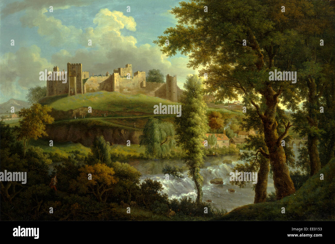 Ludlow Castle with Dinham Weir, from the South-West, Samuel Scott, ca ...