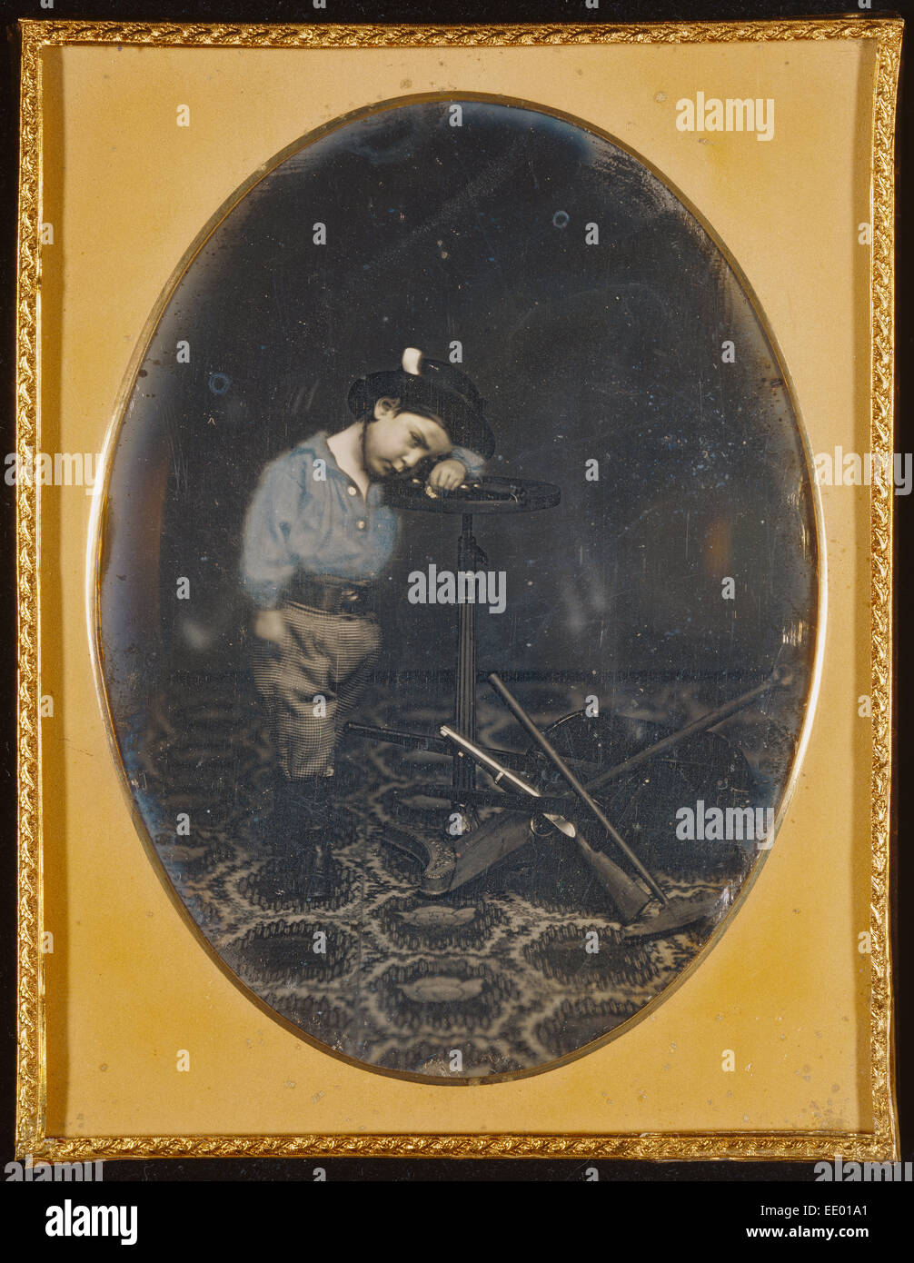 Portrait of a Boy with Gold-Mining Toys; James M. Ford, American, 1827 ...