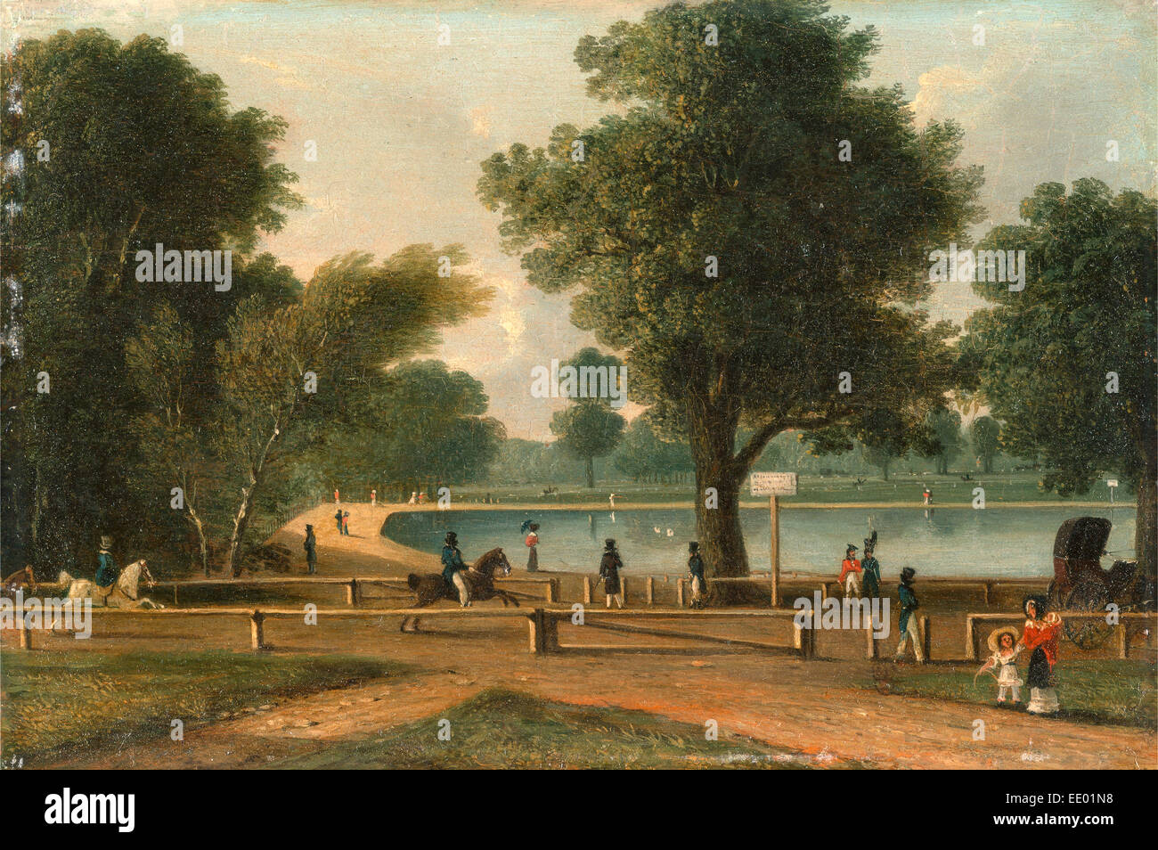 The Serpentine, Hyde Park, London, Attributed to George Sidney Shepherd ...
