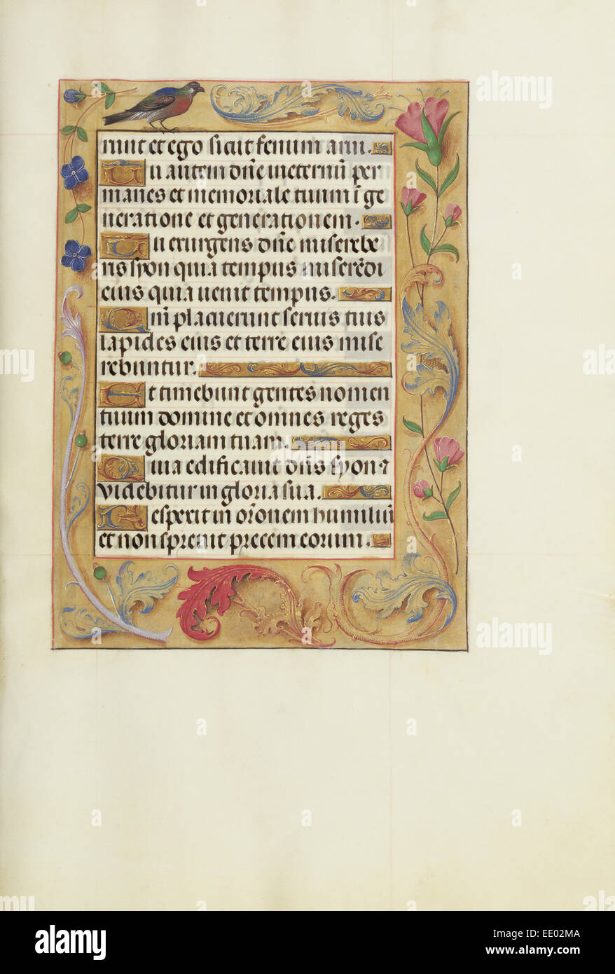 Decorated Text Page; Unknown; Bruges, Belgium, Europe; about 1510 ...