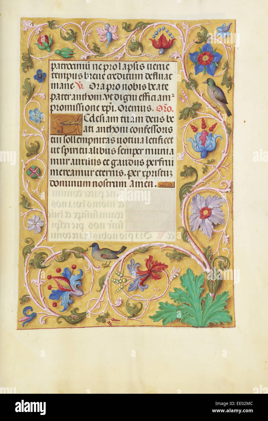 Decorated Text Page; Unknown; Bruges, Belgium, Europe; about 1510 ...