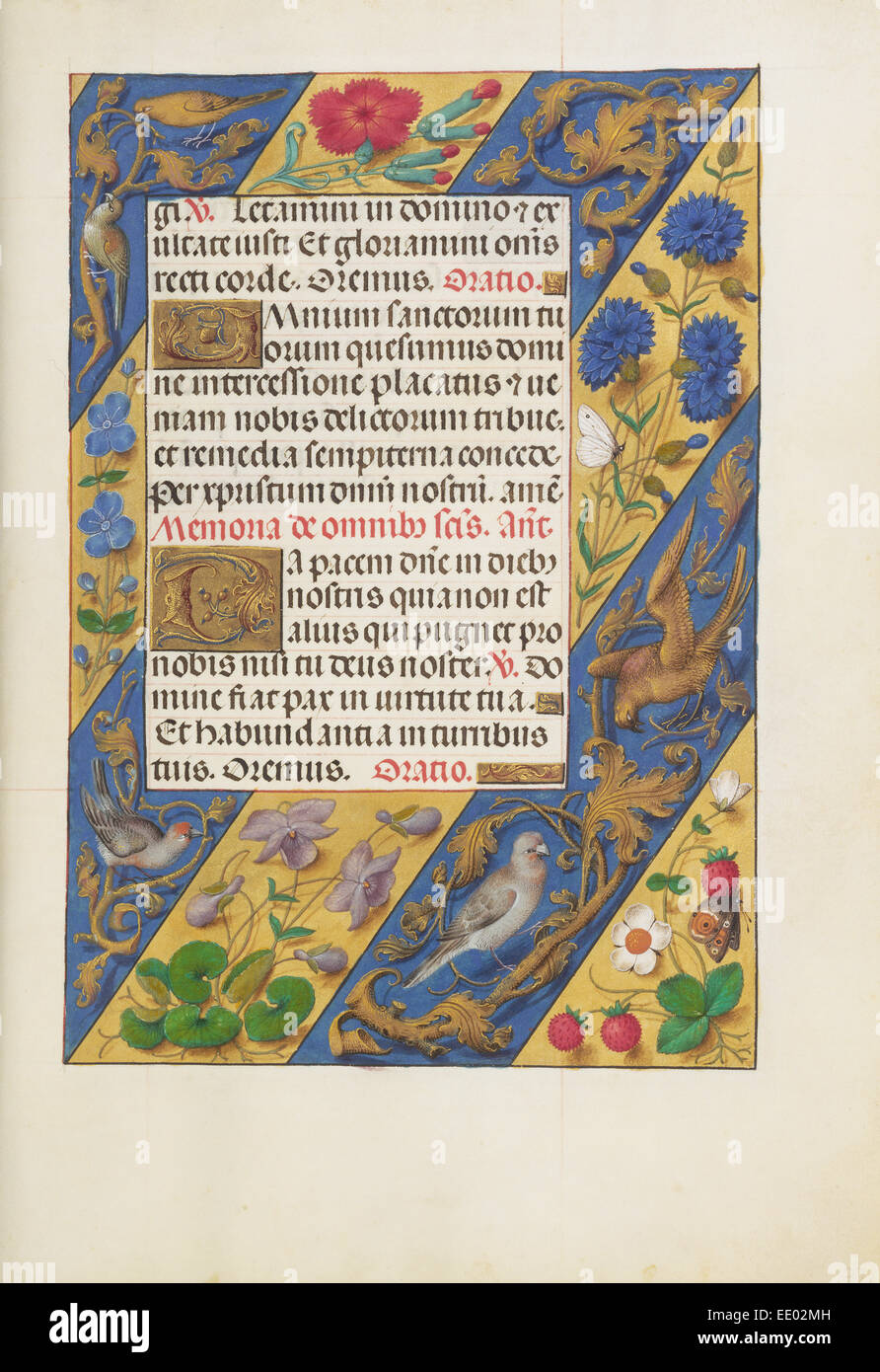 Decorated Text Page; Unknown; Bruges, Belgium, Europe; about 1510 ...