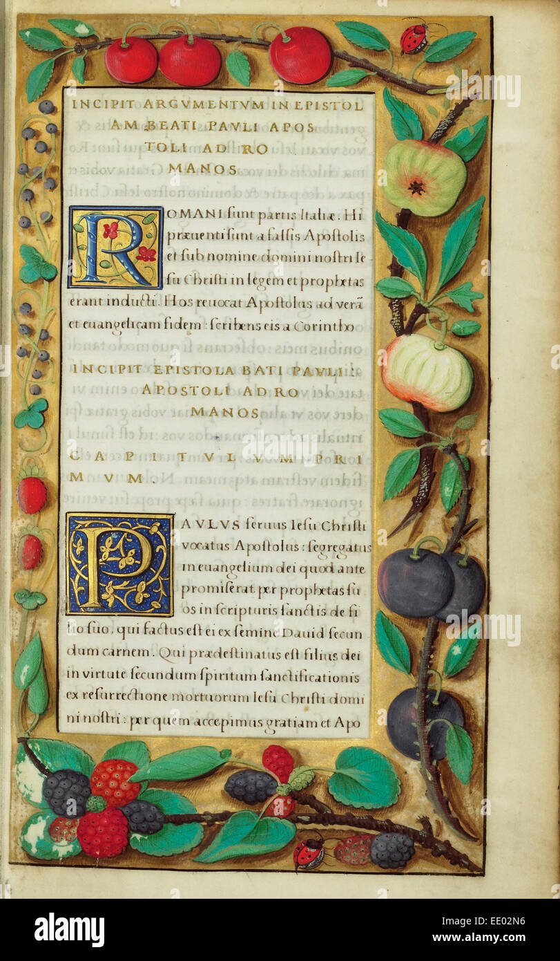 Decorated Text Page; Unknown; Paris, France, Europe; about 1520 - 1530 ...