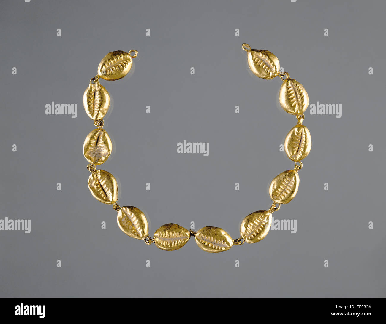 Gold Beads in the Shape of Cowrie Shells; Unknown; Egypt, Africa; 220 ...