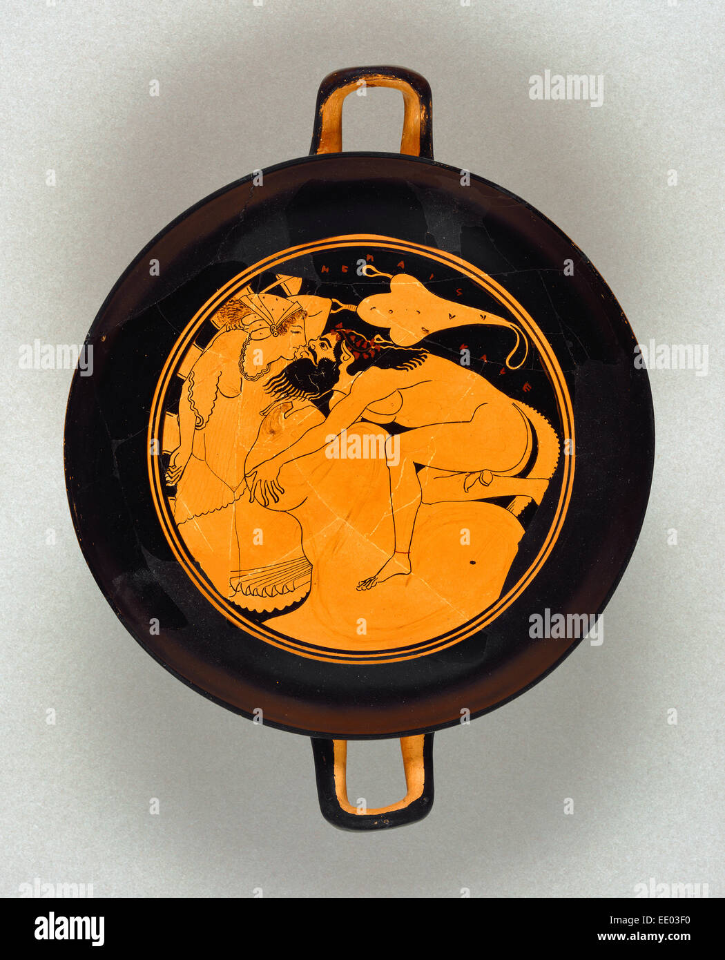 Attic Red-Figure Kylix; Attributed to Onesimos, Greek (Attic), active ...