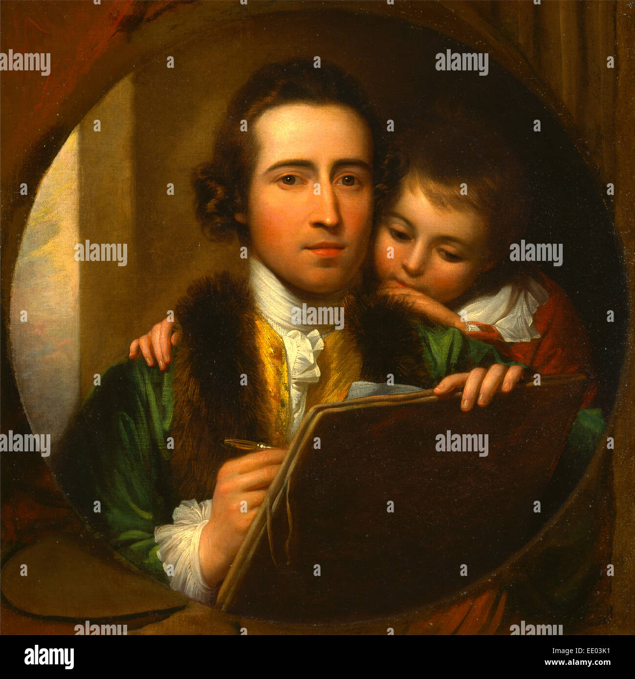 The Artist and His Son Raphael Self-Portrait with Raphael West ...