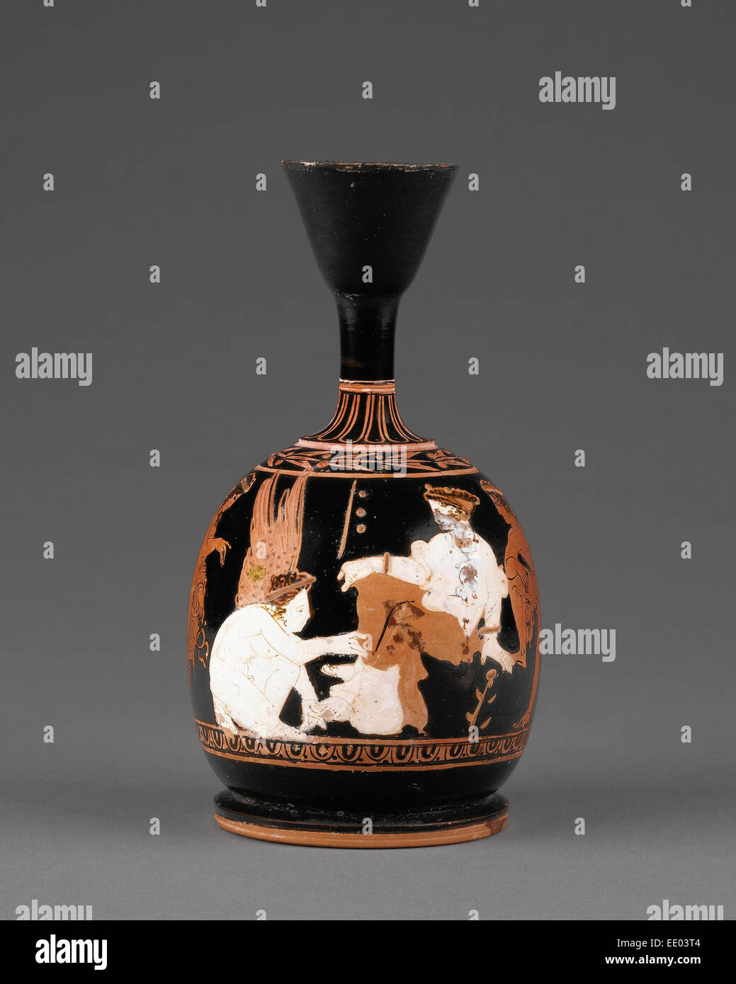 Attic Red-Figure Squat Lekythos; Manner of Meidias Painter, Greek ...