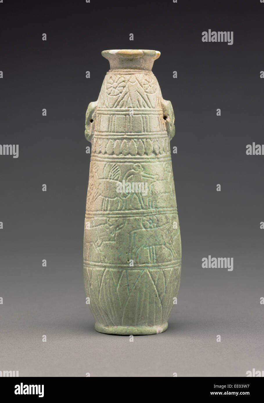 East Greek Faience Alabastron; Unknown; East Greece; about 580 B.C ...
