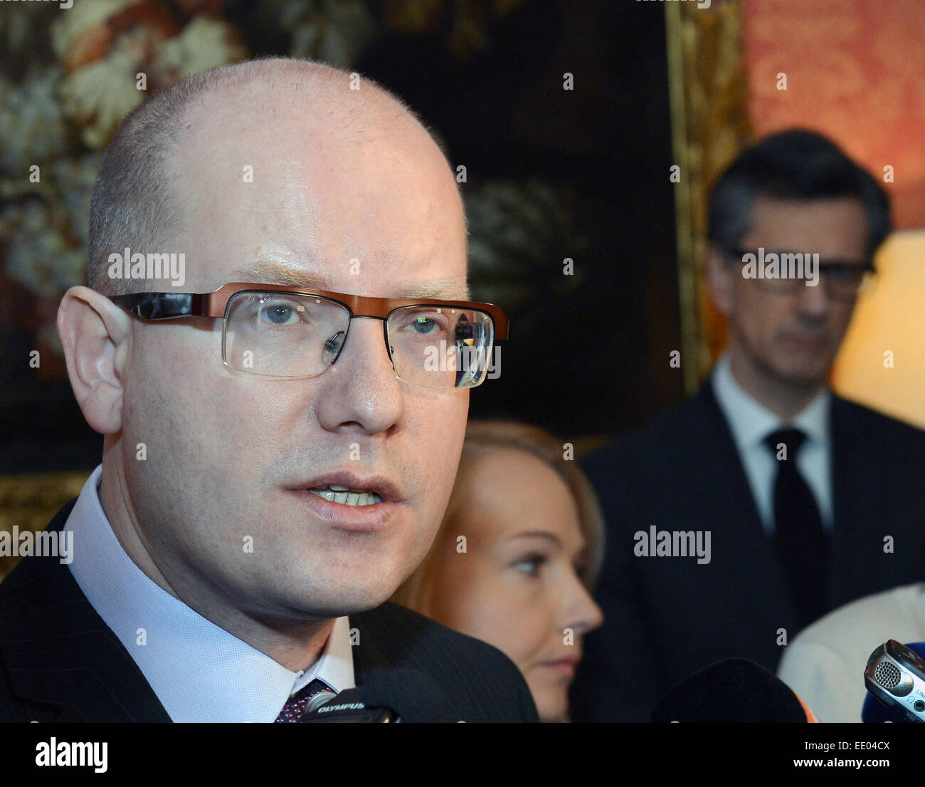 Prague, Czech Republic. 12th Jan, 2015. Czech Prime Minister Bohuslav ...