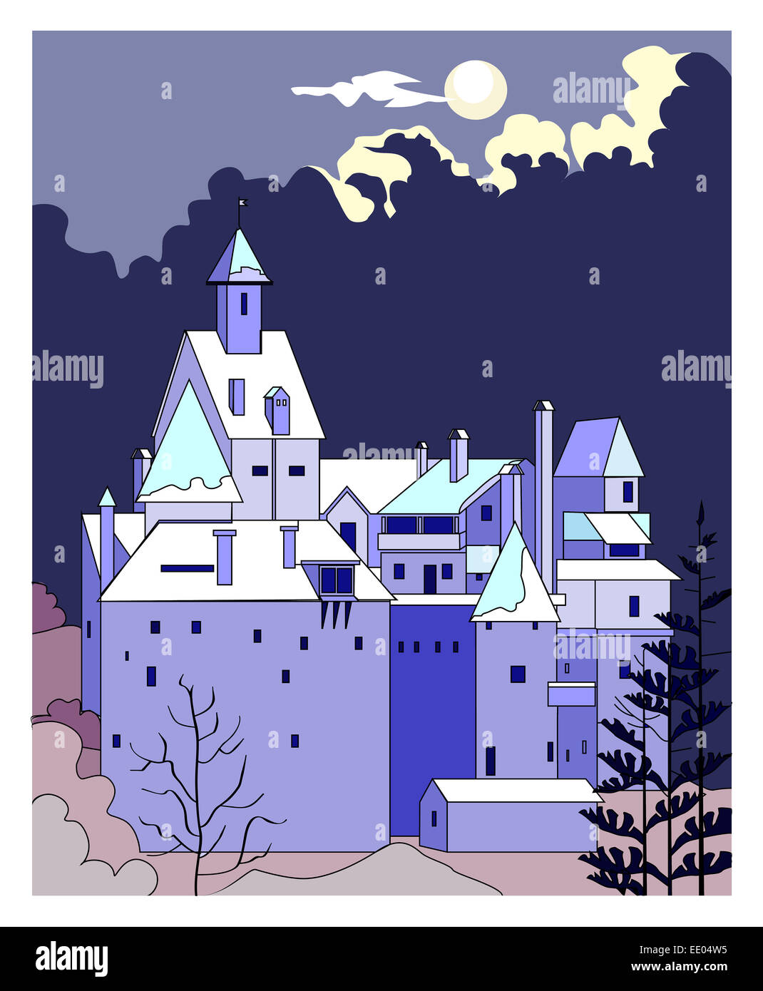 Dark old spooky tower Cut Out Stock Images & Pictures - Alamy