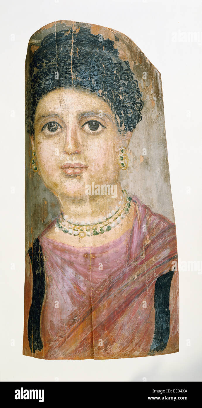 Mummy Portrait; Attributed to Malibu Painter, Romano-Egyptian, active ...