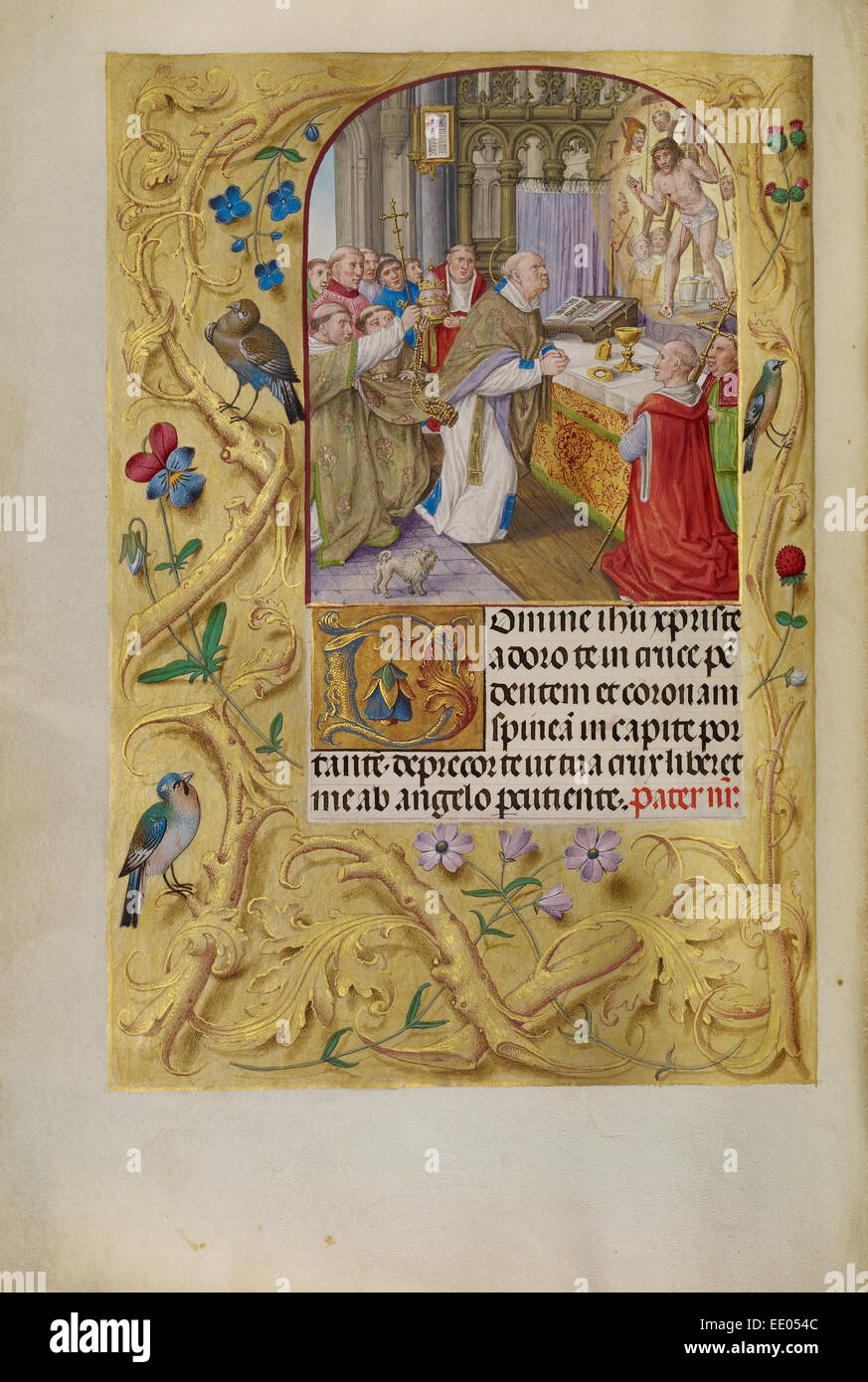 The Mass of Saint Gregory; Master of the Lübeck Bible; Bruges, Belgium ...