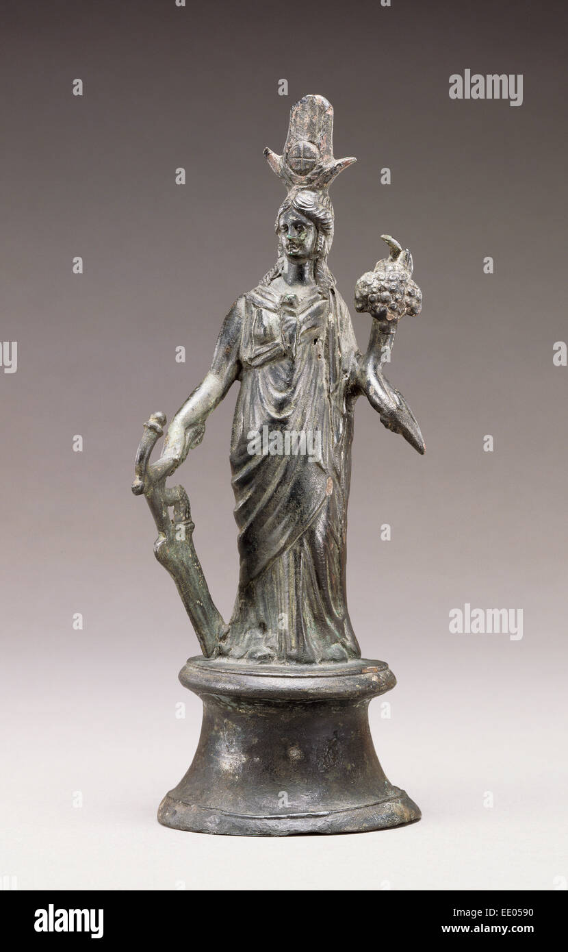 Statuette of Isis-Fortuna; Unknown; Roman Empire; 2nd century; Bronze ...