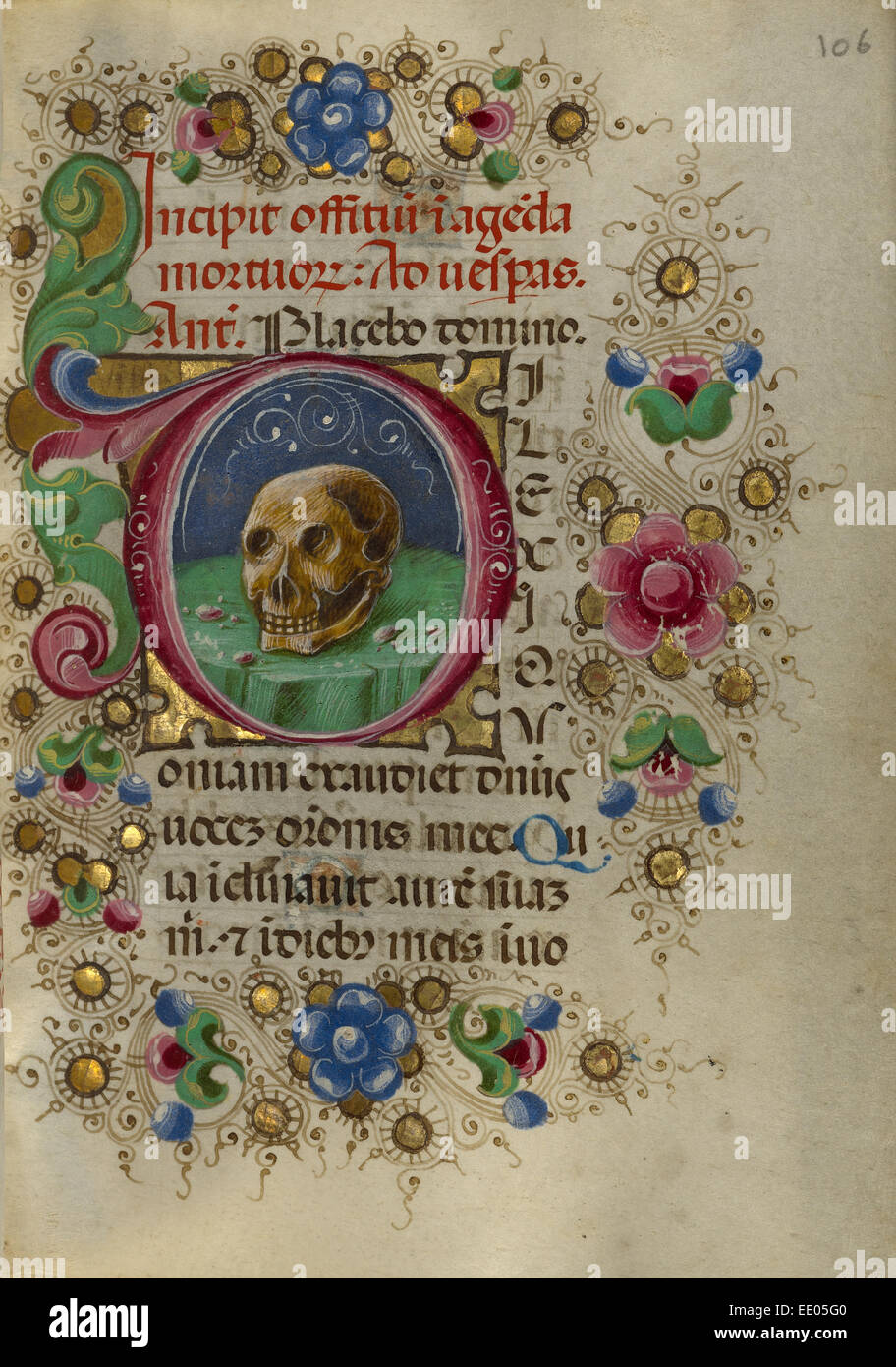 Initial D: A Skull in a Rocky Field; Taddeo Crivelli, Italian, died ...