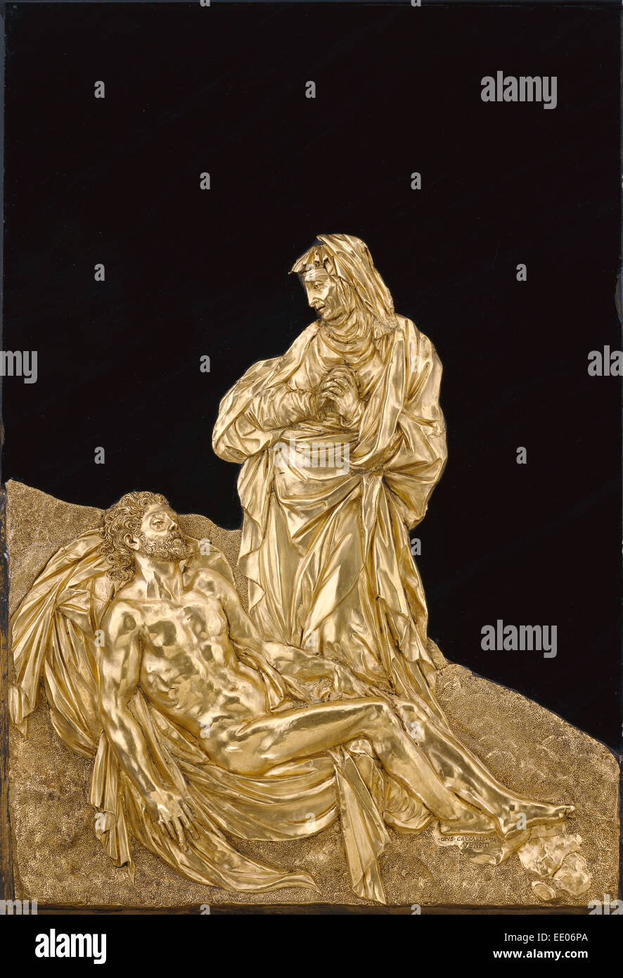 Virgin Mourning the Dead Christ; Cesare Targone, Italian, active late ...
