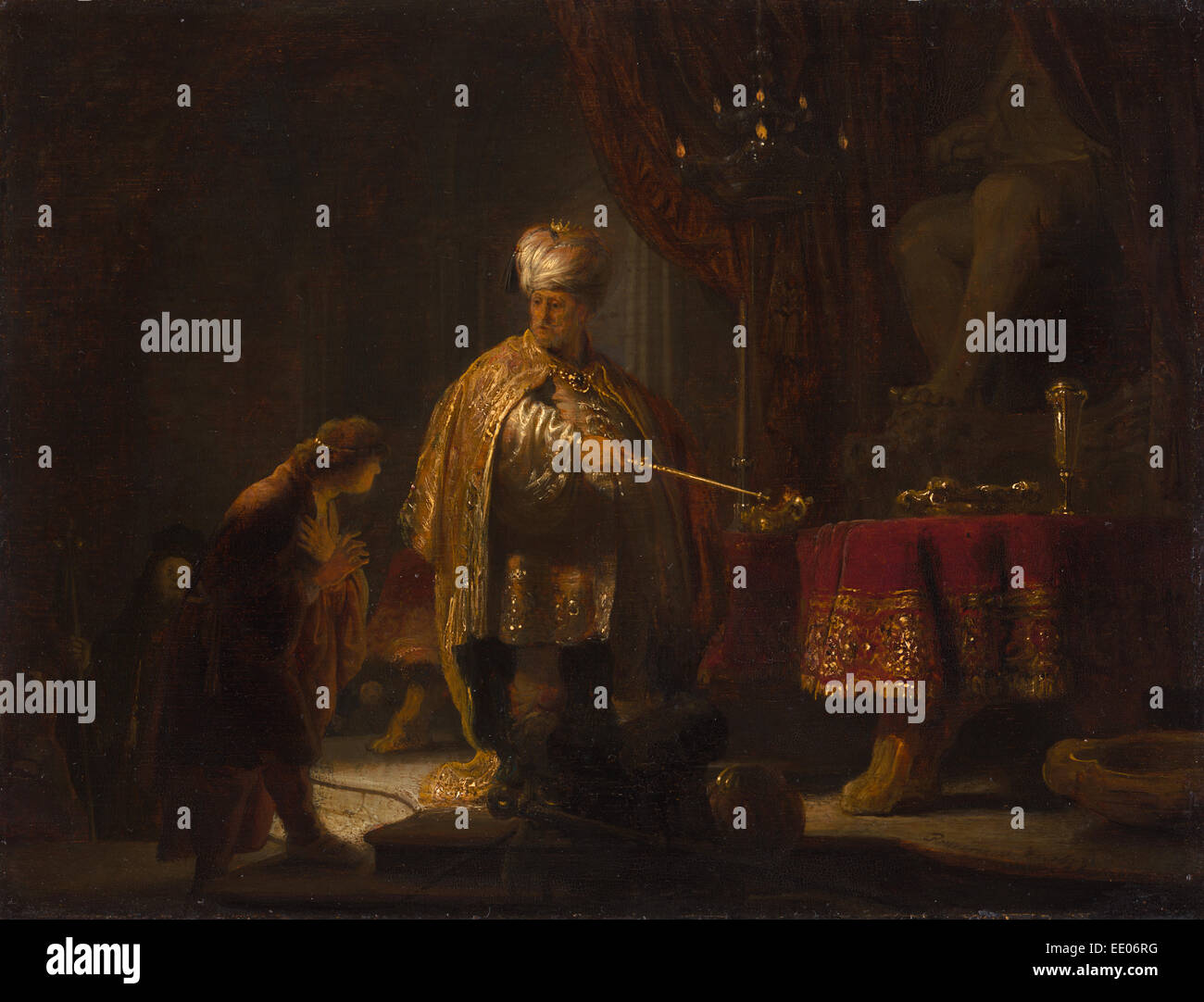 Daniel and Cyrus Before the Idol Bel; Rembrandt Harmensz. van Rijn ...
