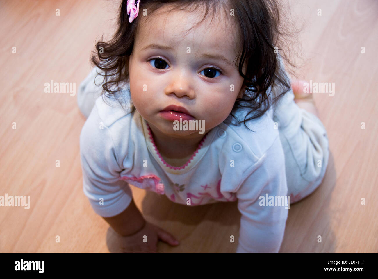 Toddler girl at preschool nursery Stock Photo - Alamy