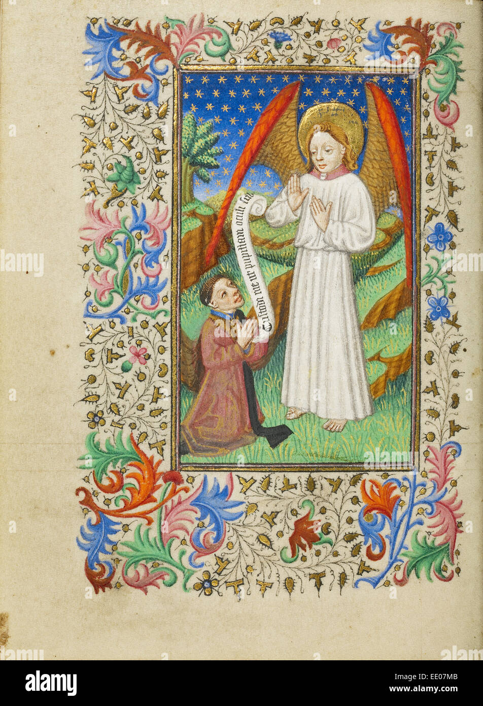 A Patron and His Guardian Angel; Master of Sir John Fastolf, French ...