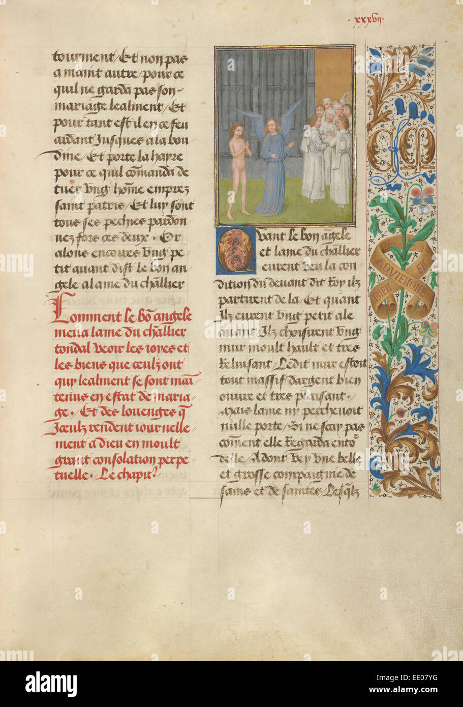 The Happy Crowds of the Faithfully Married; Simon Marmion, Flemish ...