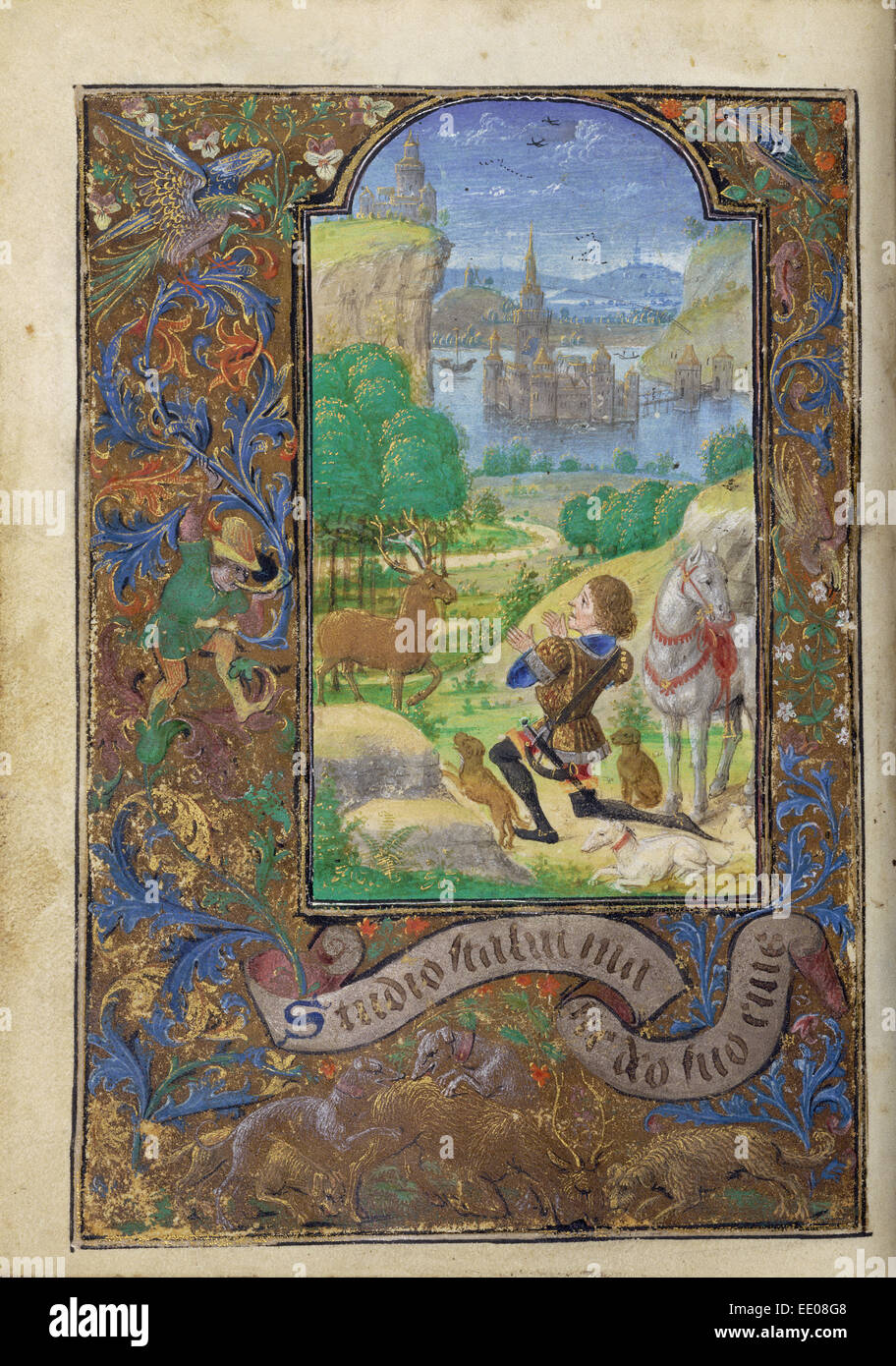 Saint Hubert; Lieven van Lathem, Flemish, about 1430 - 1493, active ...